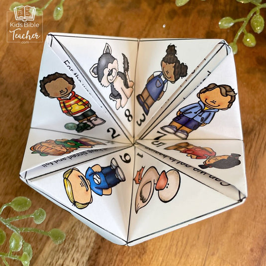 Salvation Finger Puzzle Origami Bible Craft – Kids Bible Teacher