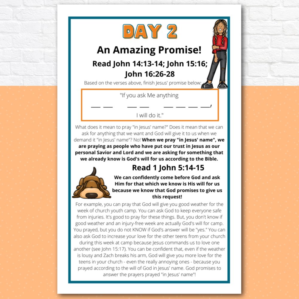 Prayer Journal Pages for Tweens and Teens – Kids Bible Teacher