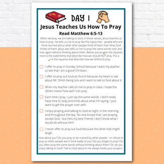 Prayer Journal Pages for Elementary Kids – Kids Bible Teacher