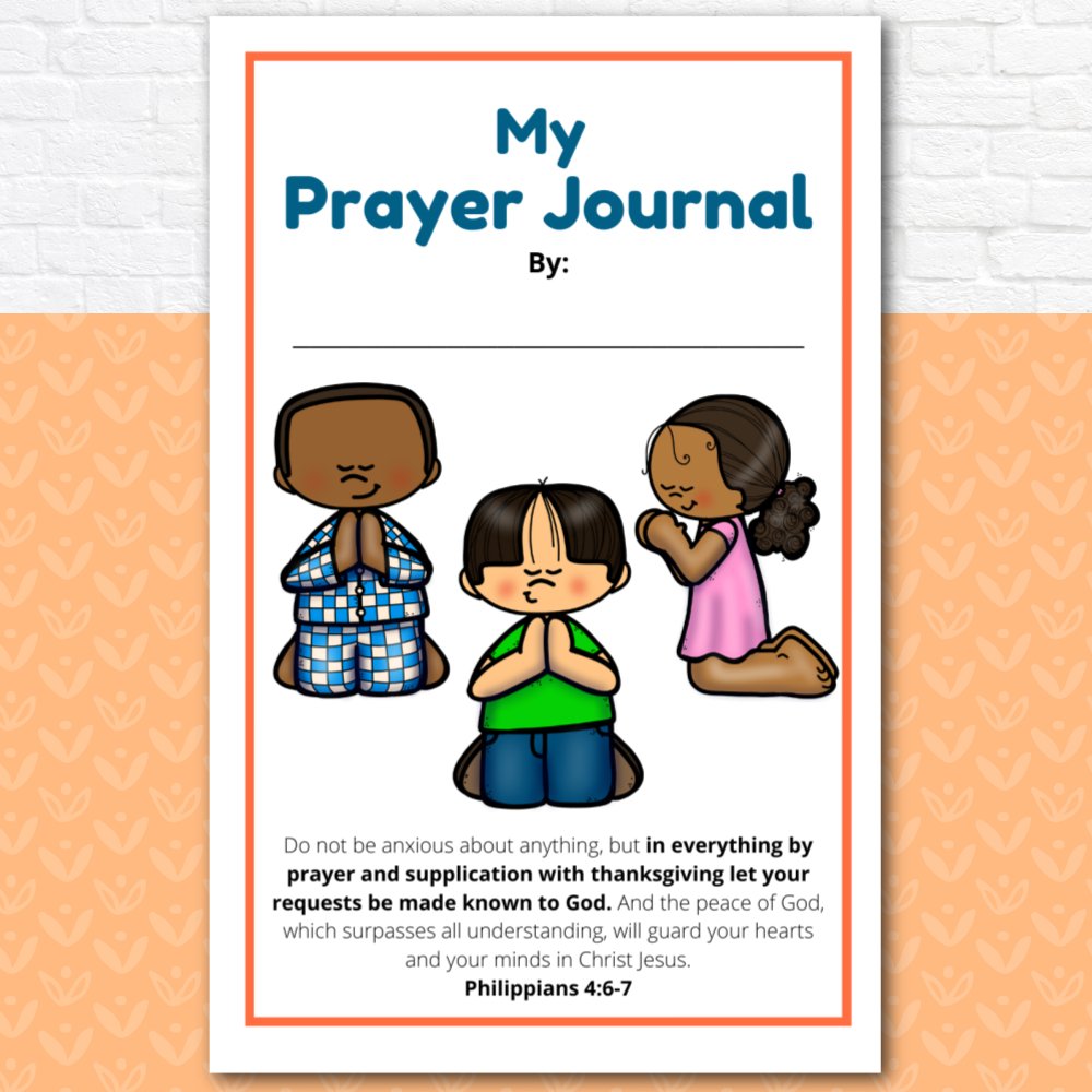Prayer Journal Pages for Preschoolers and Early Readers – Kids Bible ...