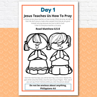 Prayer Journal Pages for Preschoolers and Early Readers – Kids Bible ...