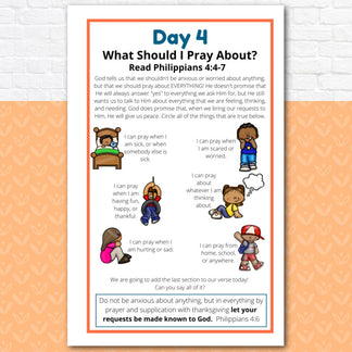 Prayer Journal Pages for Preschoolers and Early Readers – Kids Bible ...