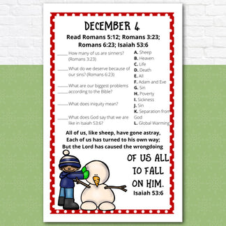 December Journal Pages with Bible Verses - Christmas Journal Pages for ...