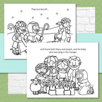 Jesus' Birth Posters and Mini Cards for Christmas – Kids Bible Teacher