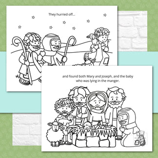 Jesus' Birth Posters and Mini Cards for Christmas – Kids Bible Teacher