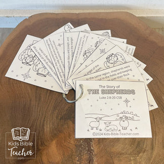 Jesus' Birth Posters and Mini Cards for Christmas – Kids Bible Teacher