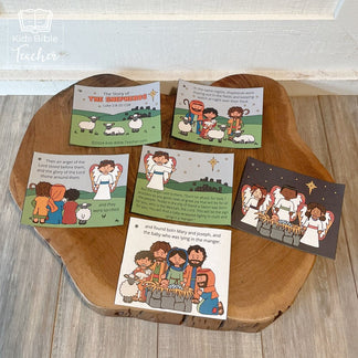 Jesus' Birth Posters and Mini Cards for Christmas – Kids Bible Teacher