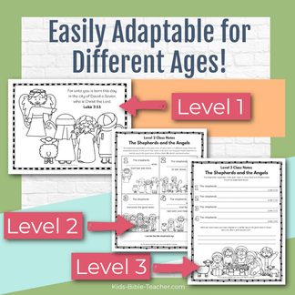The Shepherds and the Angels Complete Bible Lesson – Kids Bible Teacher