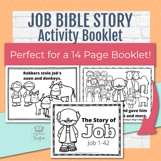 Job Bible Story Activity Booklet Pages - Bible Activity Pages for Clas ...