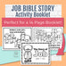 Job Bible Story Activity Booklet Pages - Bible Activity Pages for Clas ...