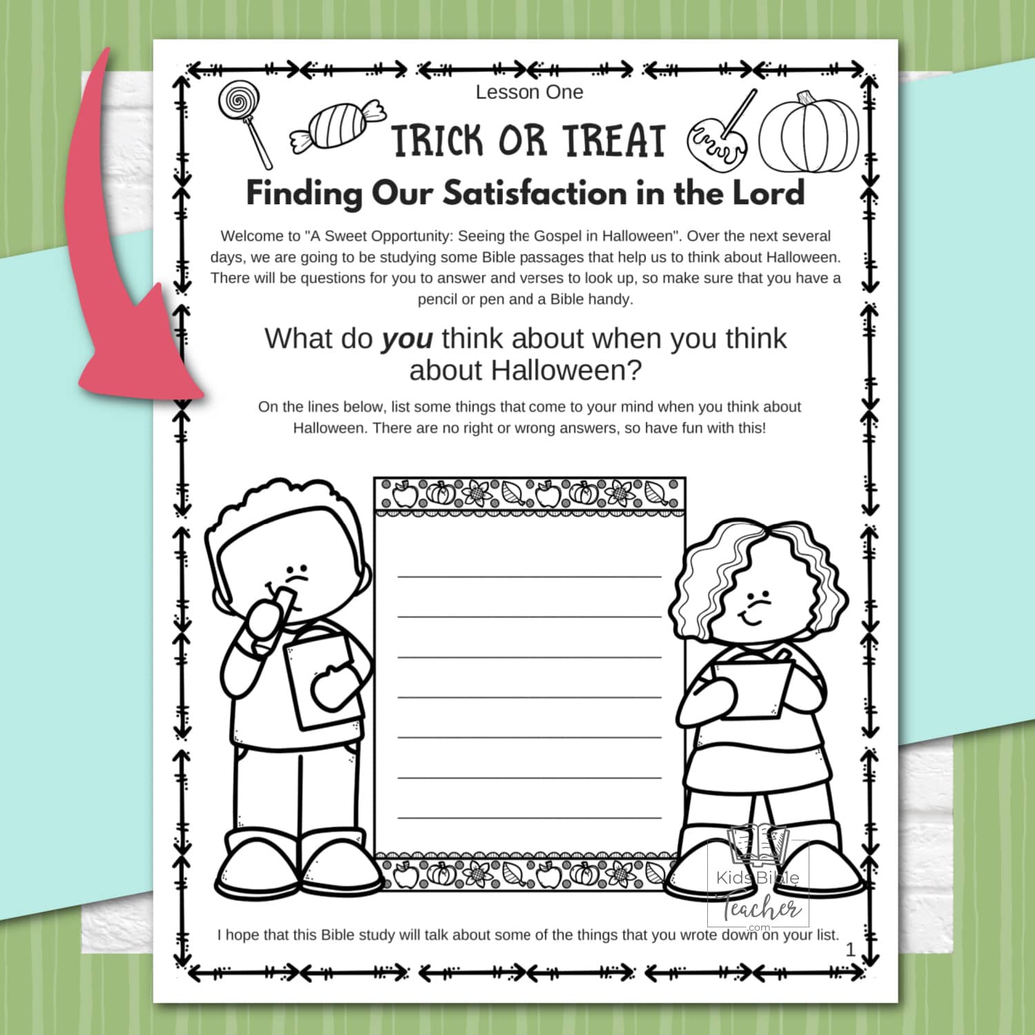 Sweet Opportunity: Seeing the Gospel in Halloween Bible Study Instant ...