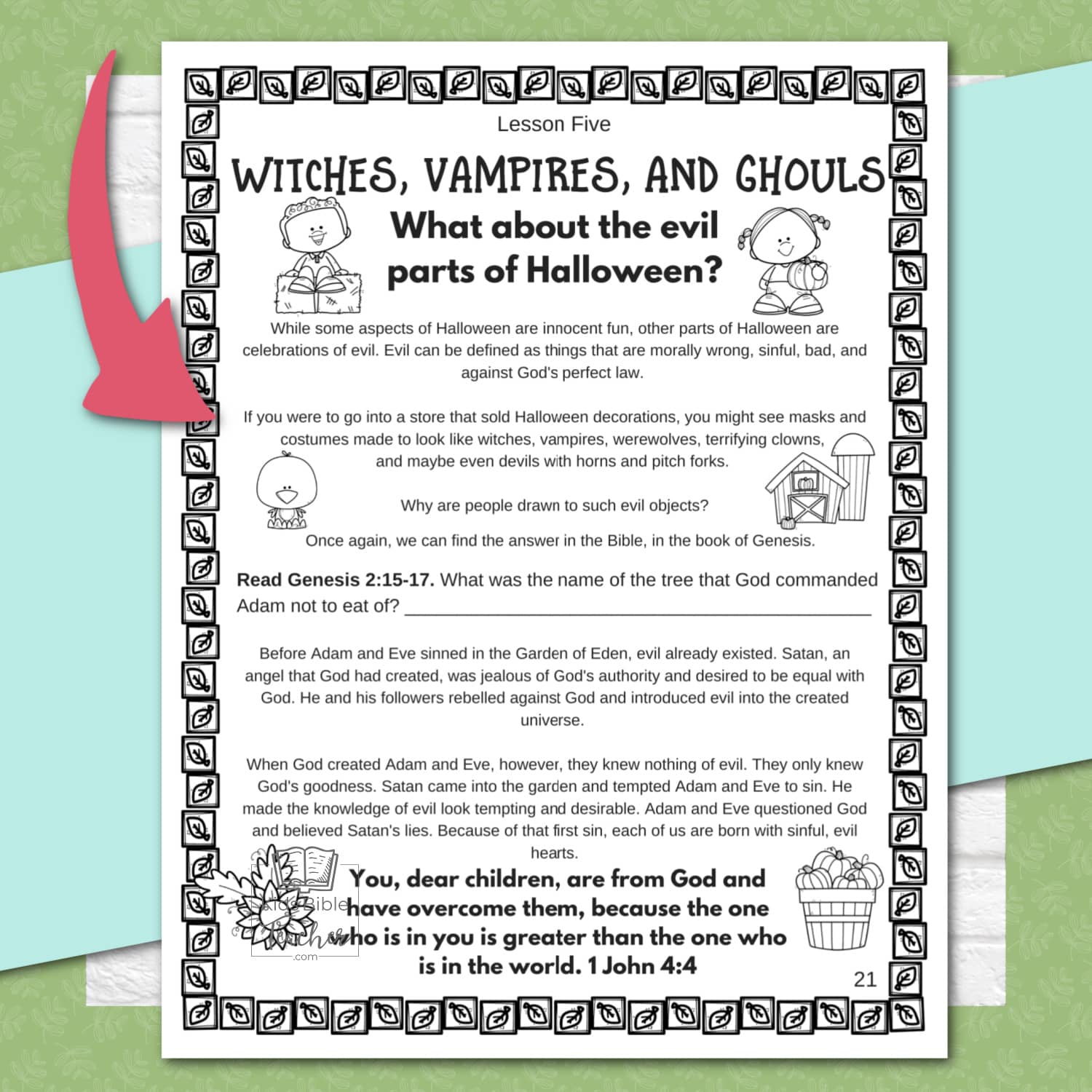 Sweet Opportunity: Seeing the Gospel in Halloween Bible Study Instant ...