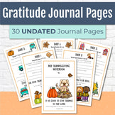 Thanksgiving Journal Pages with Thanksgiving Bible Verses UNDATED ...