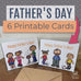 Father's Day Printable Cards with Bible Verses for Kids to Make, Set o ...