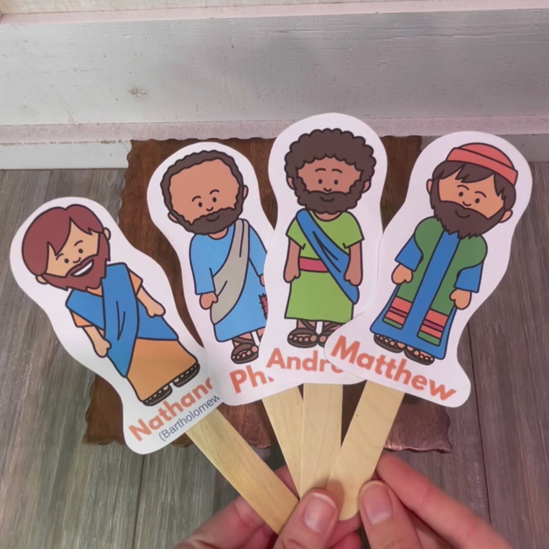 Jesus' Disciples Stick Puppets | Jesus' Disciples Stand Up Paper Dolls ...