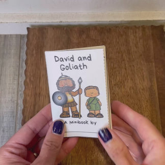 David and Goliath Mini Book Bible Craft for Kids – Kids Bible Teacher
