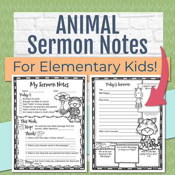 Sermon Notes – Kids Bible Teacher