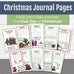 December Journal Pages with Bible Verses - Christmas Journal Pages for ...