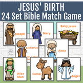 Jesus' Birth Christmas Match Game - Nativity Bible Memory Game for Kid ...