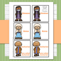 Jesus' Birth Christmas Match Game - Nativity Bible Memory Game for Kid ...