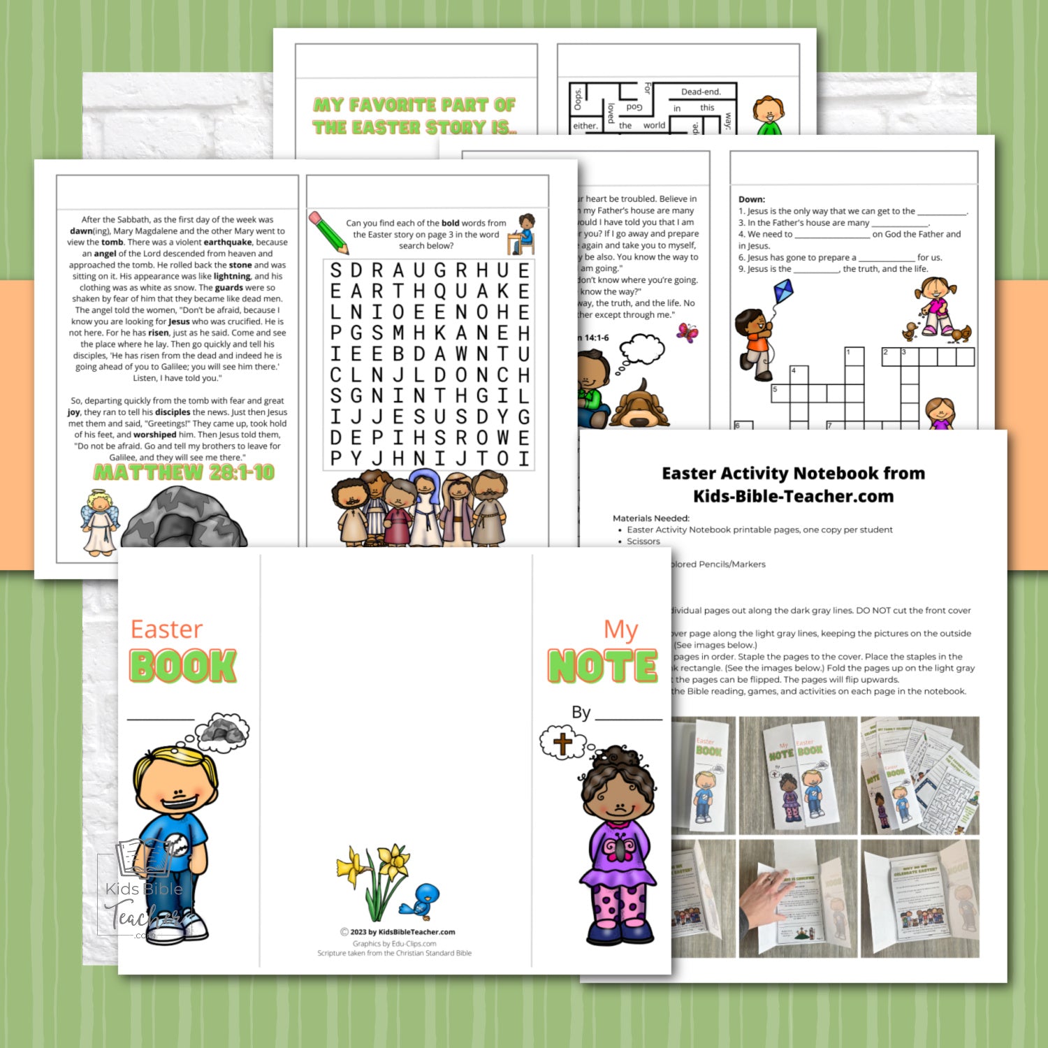 Easter Activity Notebook | Jesus' Resurrection Activity Notebook for K ...