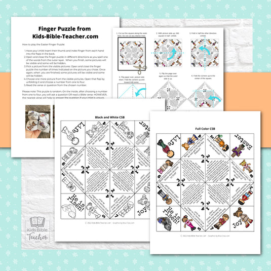 Easter Finger Puzzle | Jesus' Resurrection Bible Craft – Kids Bible Teacher