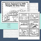 Jesus' Death and Resurrection Activity Easter Booklet Pages and Mini C ...
