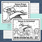 Jesus' Death and Resurrection Activity Easter Booklet Pages and Mini C ...