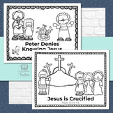 Jesus' Death and Resurrection Activity Easter Booklet Pages and Mini C ...