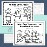 Jesus' Death and Resurrection Activity Easter Booklet Pages and Mini C ...