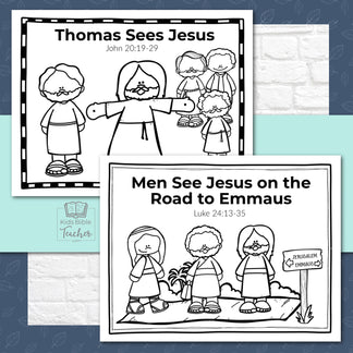 Jesus' Death and Resurrection Activity Easter Booklet Pages and Mini C ...