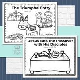Jesus' Death and Resurrection Activity Easter Booklet Pages and Mini C ...