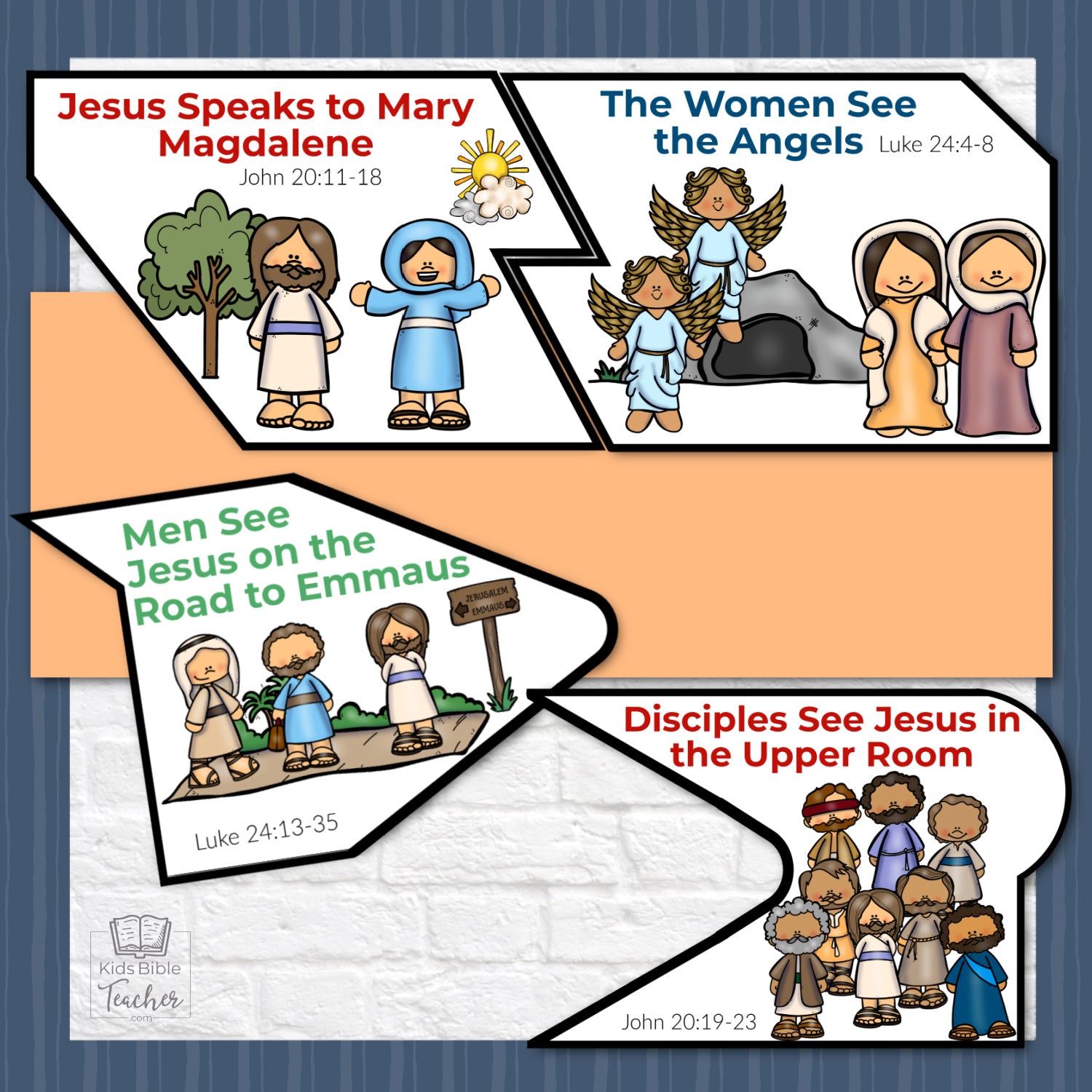 Jesus' Death and Resurrection Easter Story Floor Puzzle for Kids – Kids ...