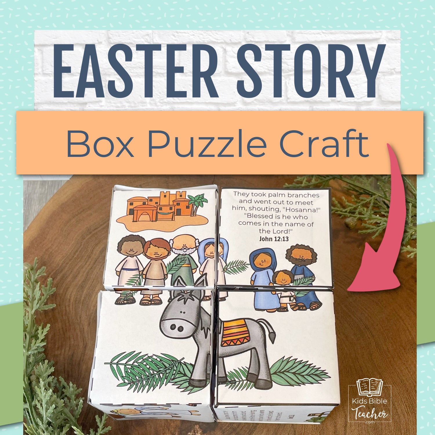 Easter Story Box Puzzle Craft Jesus' Resurrection Activity for Kids ...