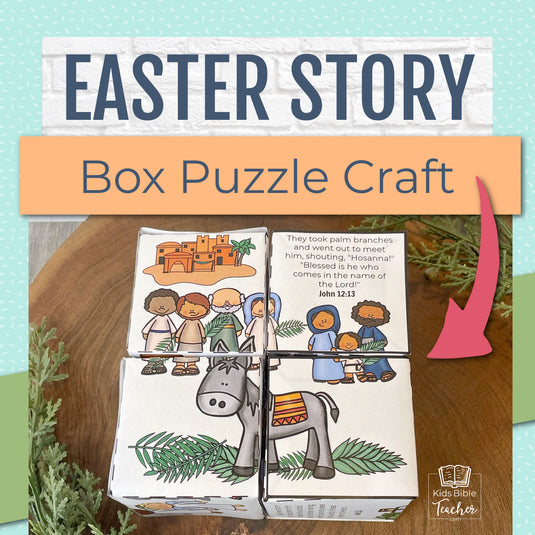 Easter Story Box Puzzle Craft Jesus' Resurrection Activity for Kids ...