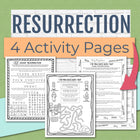 Jesus' Resurrection Activity Pages Easter Story Worksheets for Kids ...