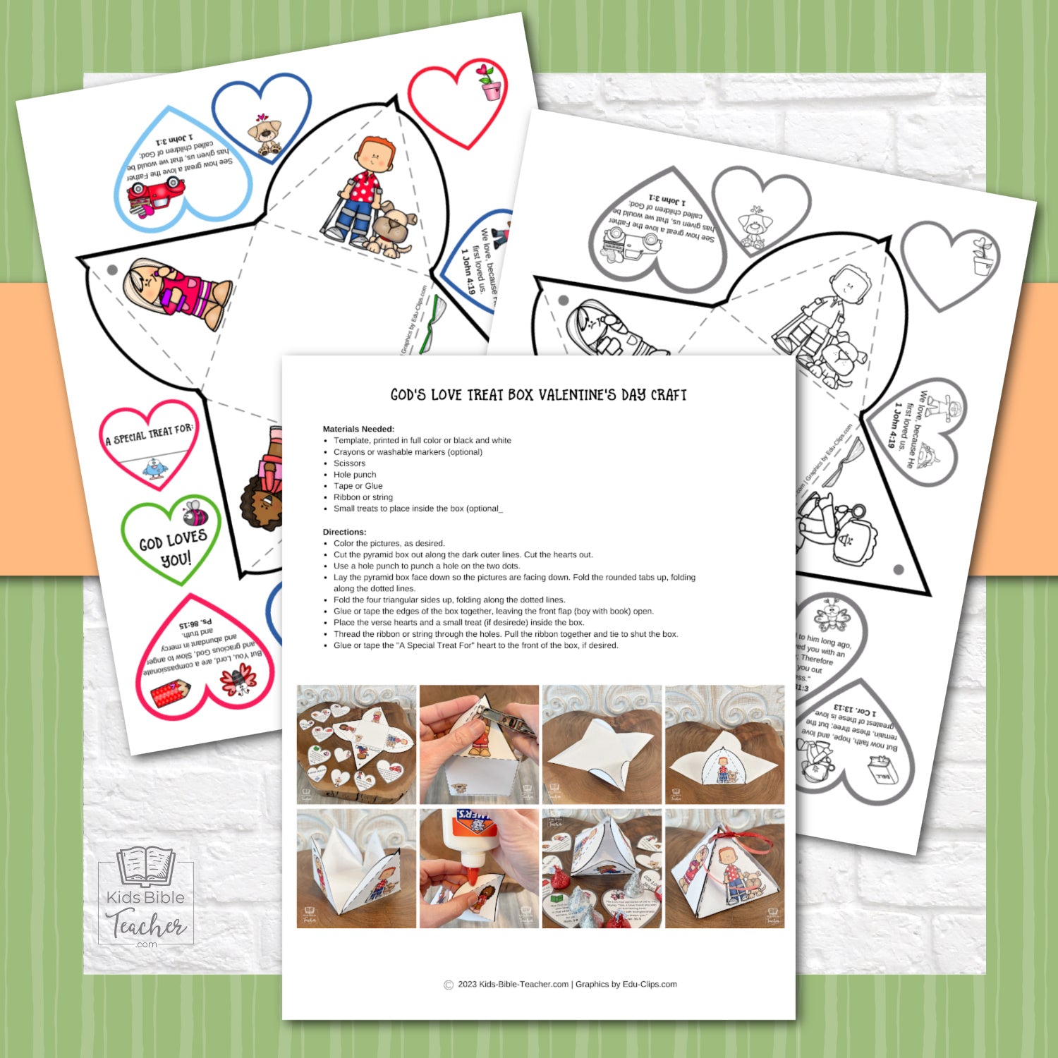 God's Love Treat Box | Bible Valentine's Day Craft – Kids Bible Teacher