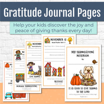 Gratitude Journal Pages with Thanksgiving Bible Verses, NOVEMBER Editi ...