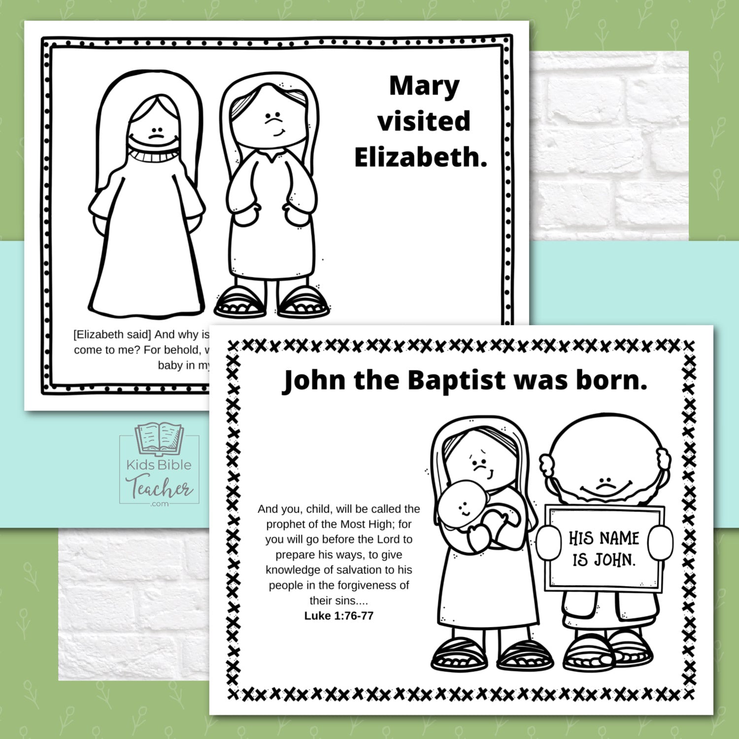 Jesus' Birth Christmas Coloring Pages : 15 Page Bible Nativity Story ...