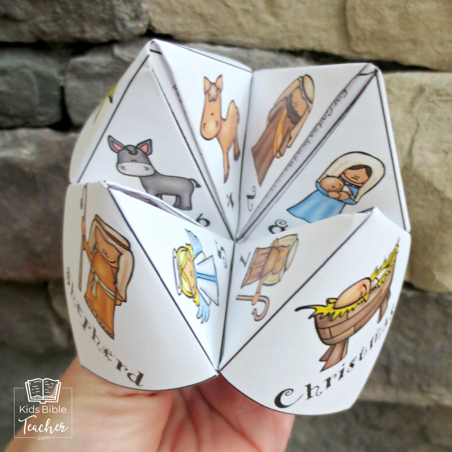 Jesus' Birth Origami Finger Puzzle for Christmas – Kids Bible Teacher