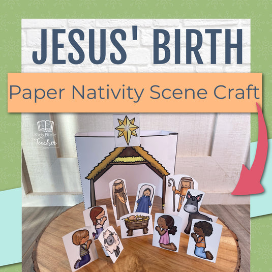 Jesus' Birth Paper Nativity Scene Craft for Christmas | Advent Christm ...