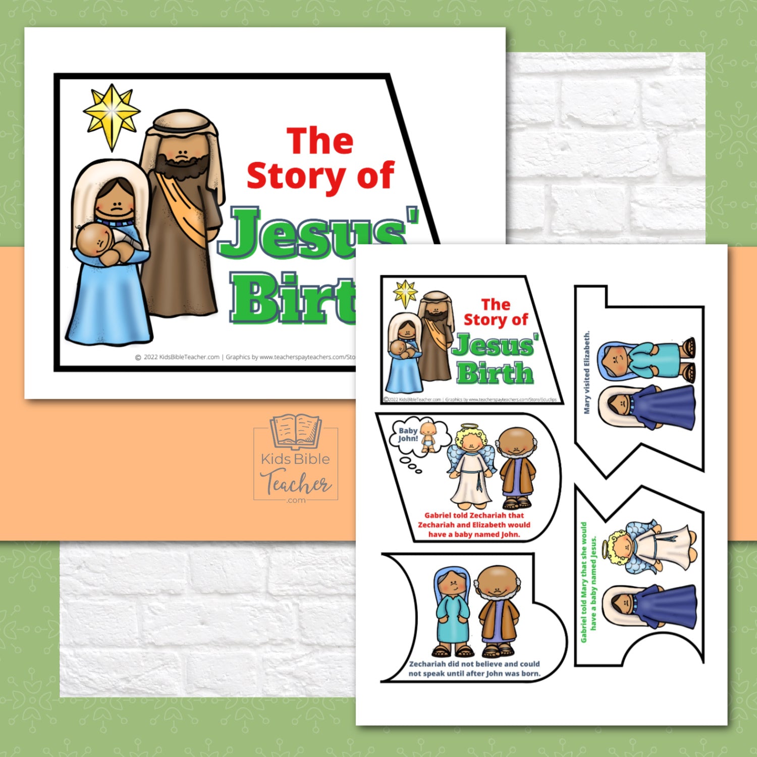 Jesus' Birth Huge Floor Puzzle and Mini Puzzle for Christmas with Nati ...