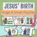Jesus' Birth Huge Floor Puzzle and Mini Puzzle for Christmas with Nati ...