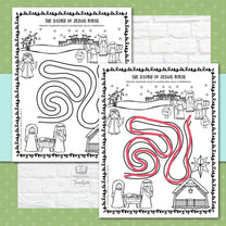 Jesus' Birth Christmas Activity Pages - 3 Nativity Worksheets for Kids ...