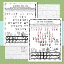 Jesus' Birth Christmas Activity Pages - 3 Nativity Worksheets for Kids ...
