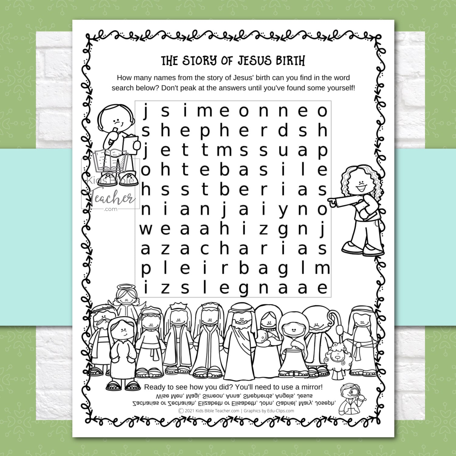 Jesus' Birth Christmas Activity Pages - 3 Nativity Worksheets for Kids ...