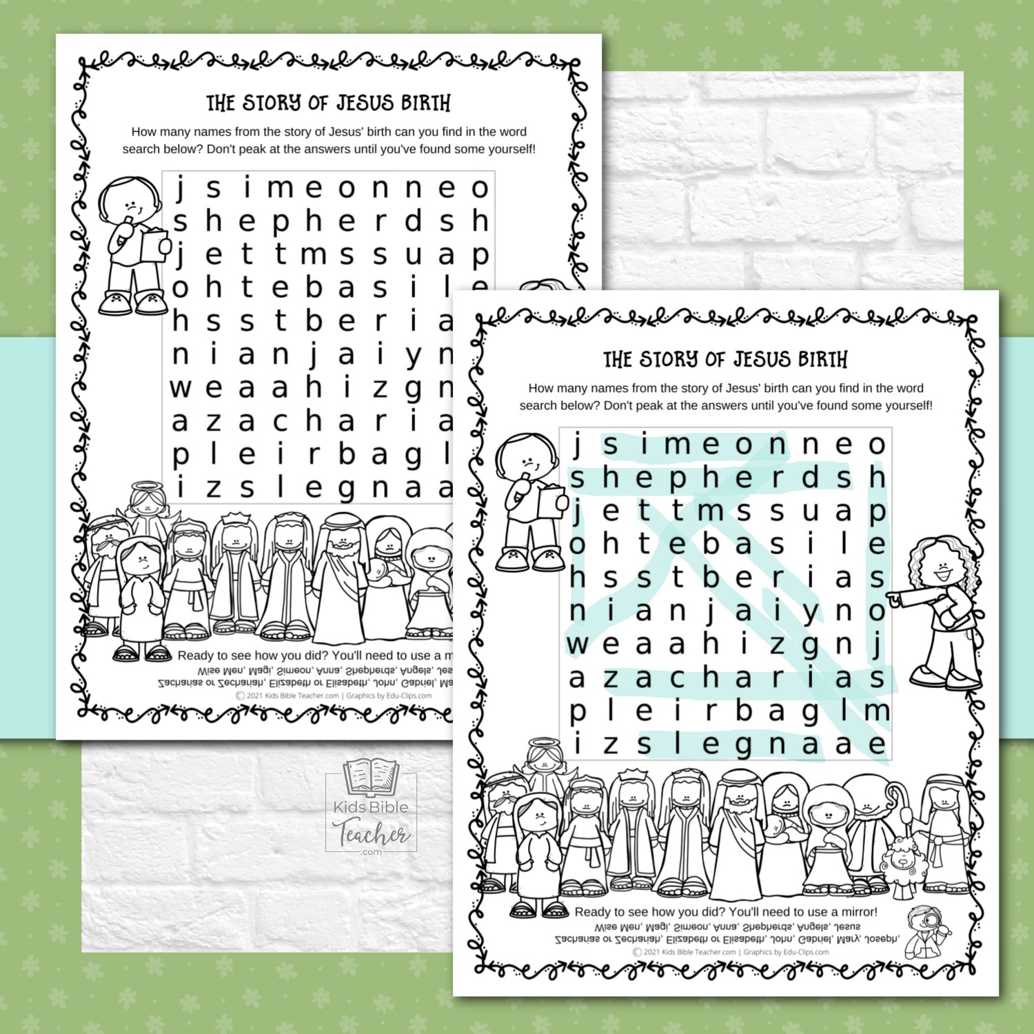 Jesus' Birth Christmas Activity Pages - 3 Nativity Worksheets for Kids ...