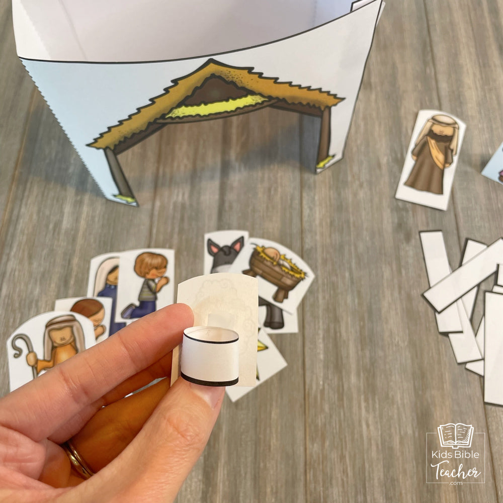 Jesus' Birth Paper Nativity Scene Craft for Christmas | Advent Christm ...
