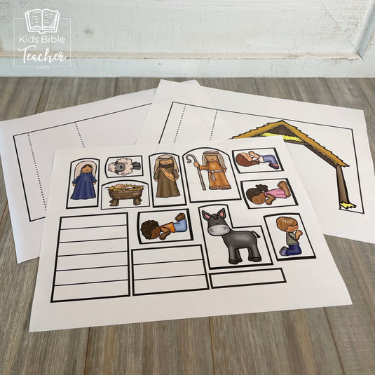 Jesus' Birth Paper Nativity Scene Craft for Christmas | Advent Christm ...