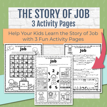Job Bible Story Activity Pages in 3 Levels for Kindergarten through 6t ...